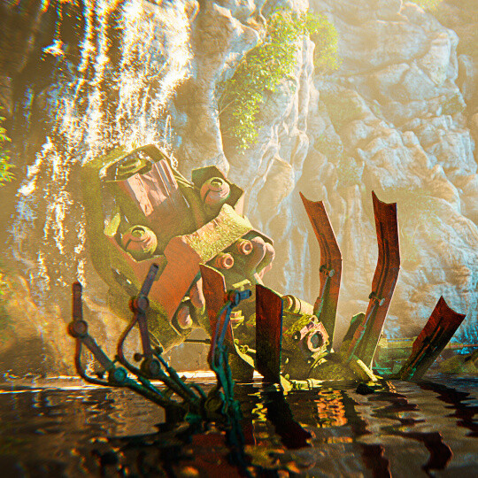 ArtStation - Ancient Robot - CGboost challenge