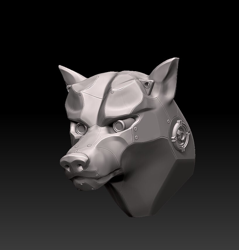 ArtStation - Dog Head