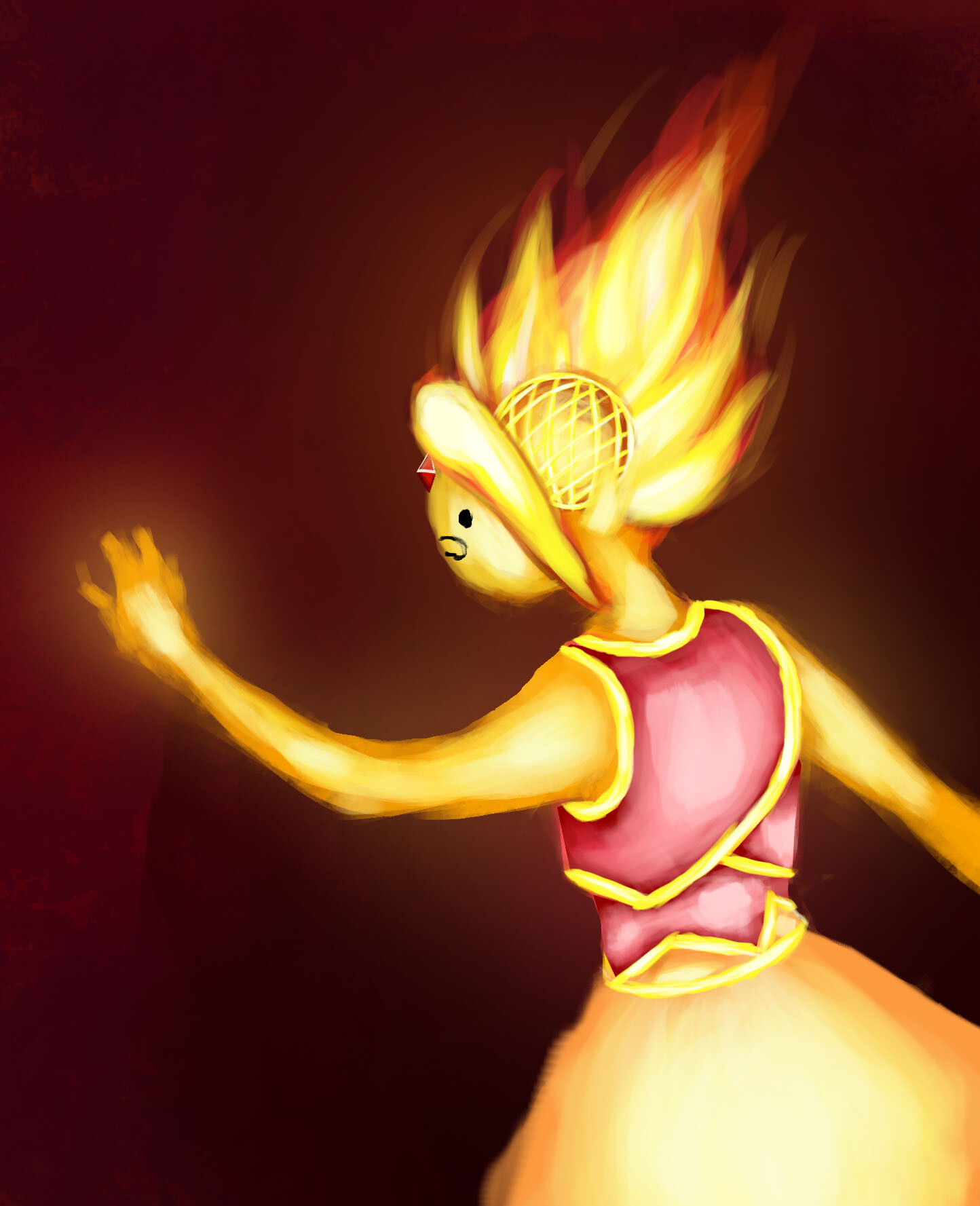 ArtStation - flame princess
