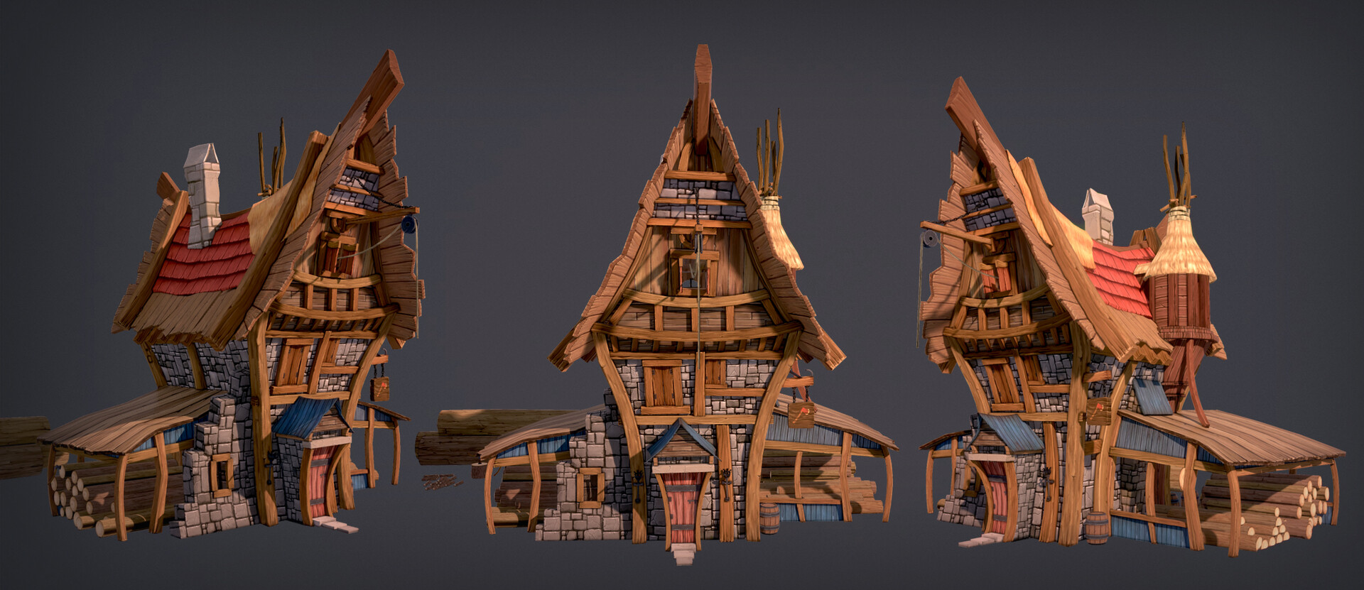 ArtStation - Stylized Art - Cartoonic Village