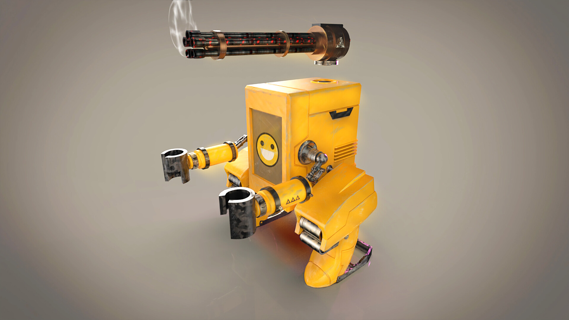 ArtStation - Yellow Mecha