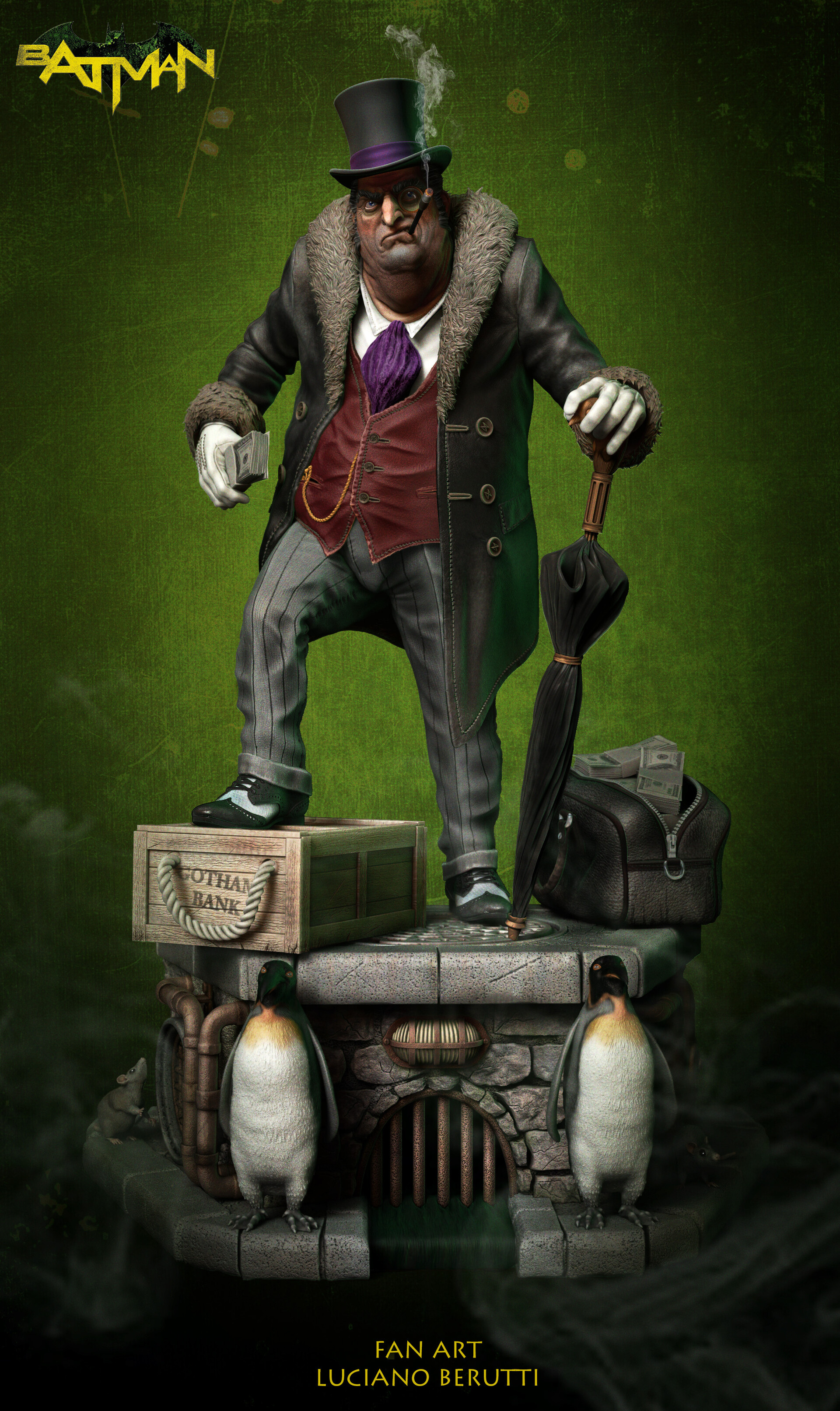 ArtStation - Penguin Fan art - Collectible Statue