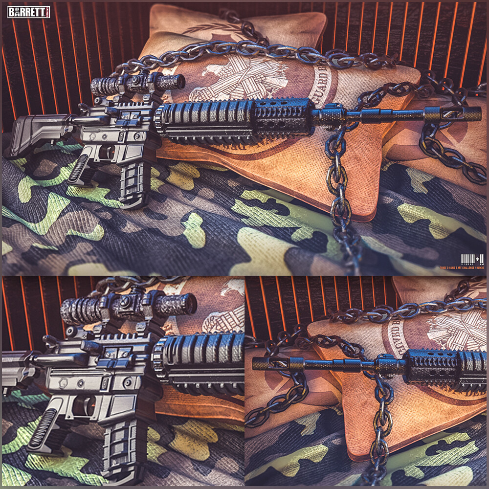 ArtStation - THREE D GUNS 2 3D ART CHALLENGE / HUM3D