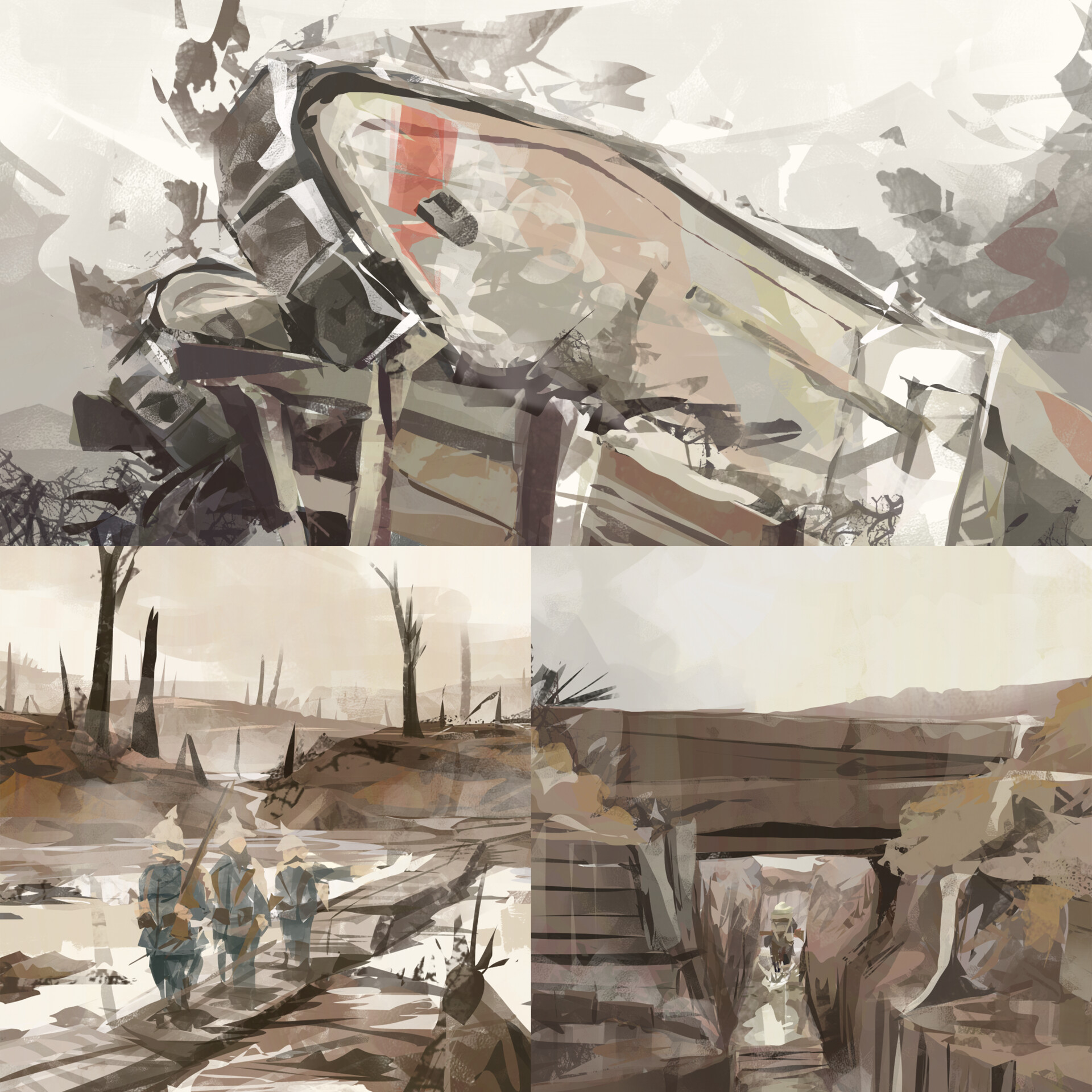 ArtStation - WWI battlefields