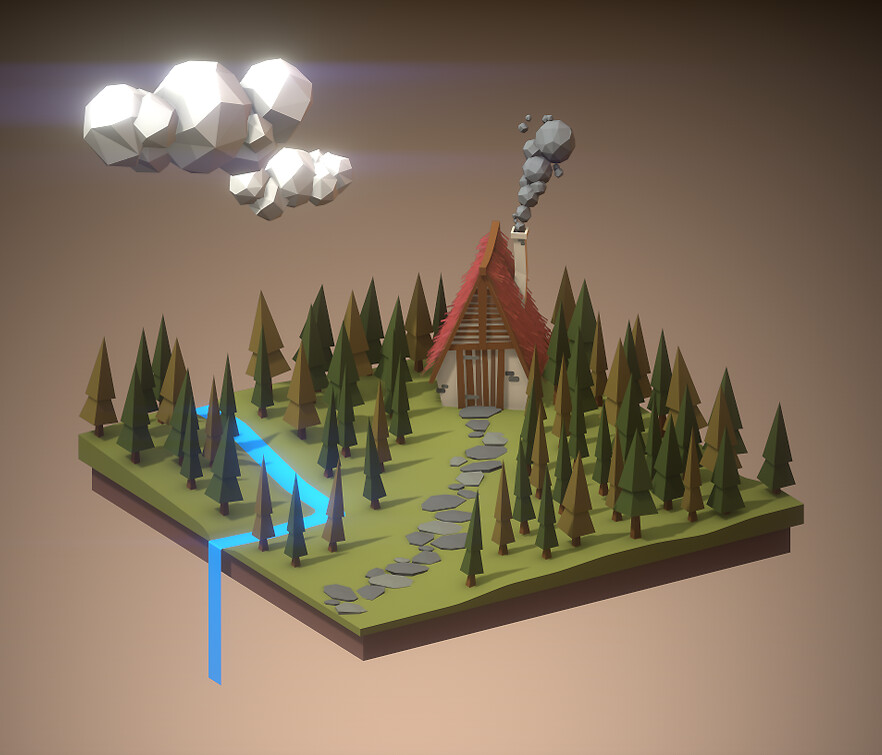 ArtStation - Low-Poly Slice