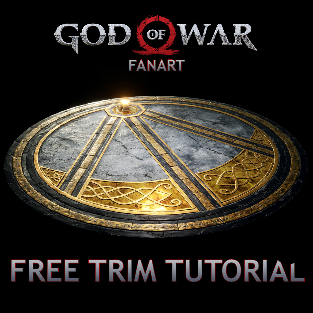 ArtStation - GOW Fanart- Trim Tutorial