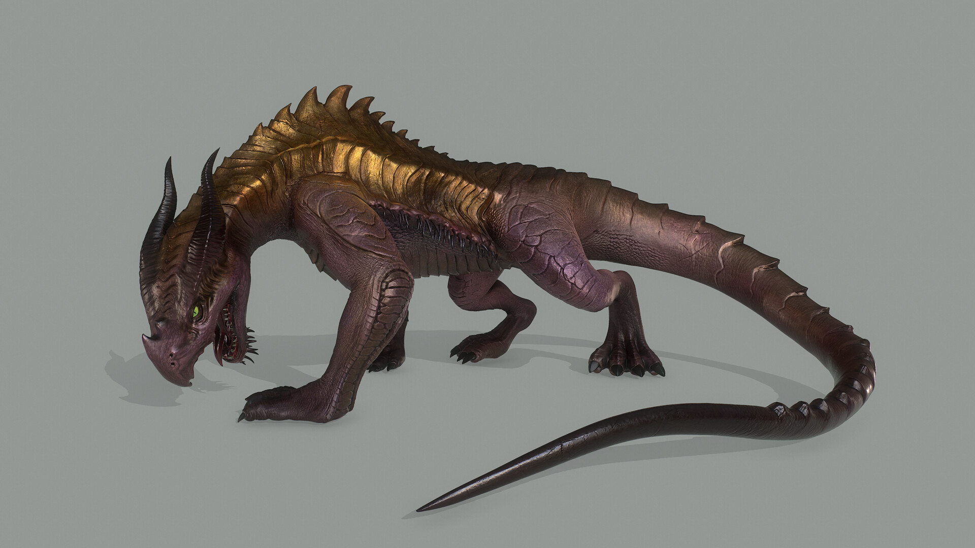 ArtStation - Criatura: Copper Dragon