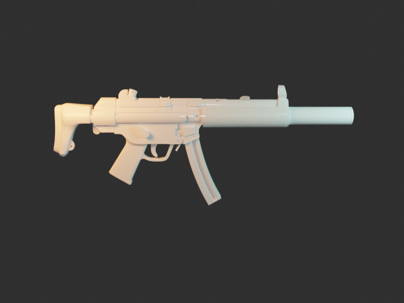 ArtStation - 5 Guns 5 Days: Day 4 - MP5 SD6