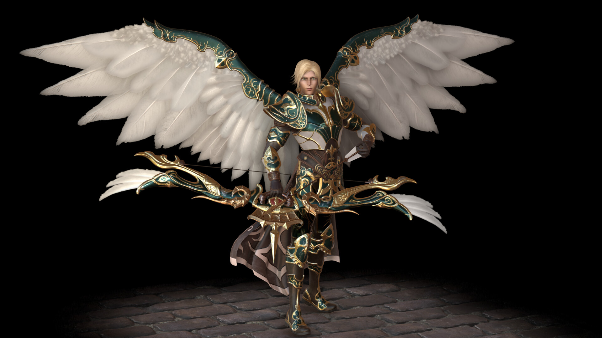 ArtStation - Winged Archer Game Character, Zaki Yang ZhengDi