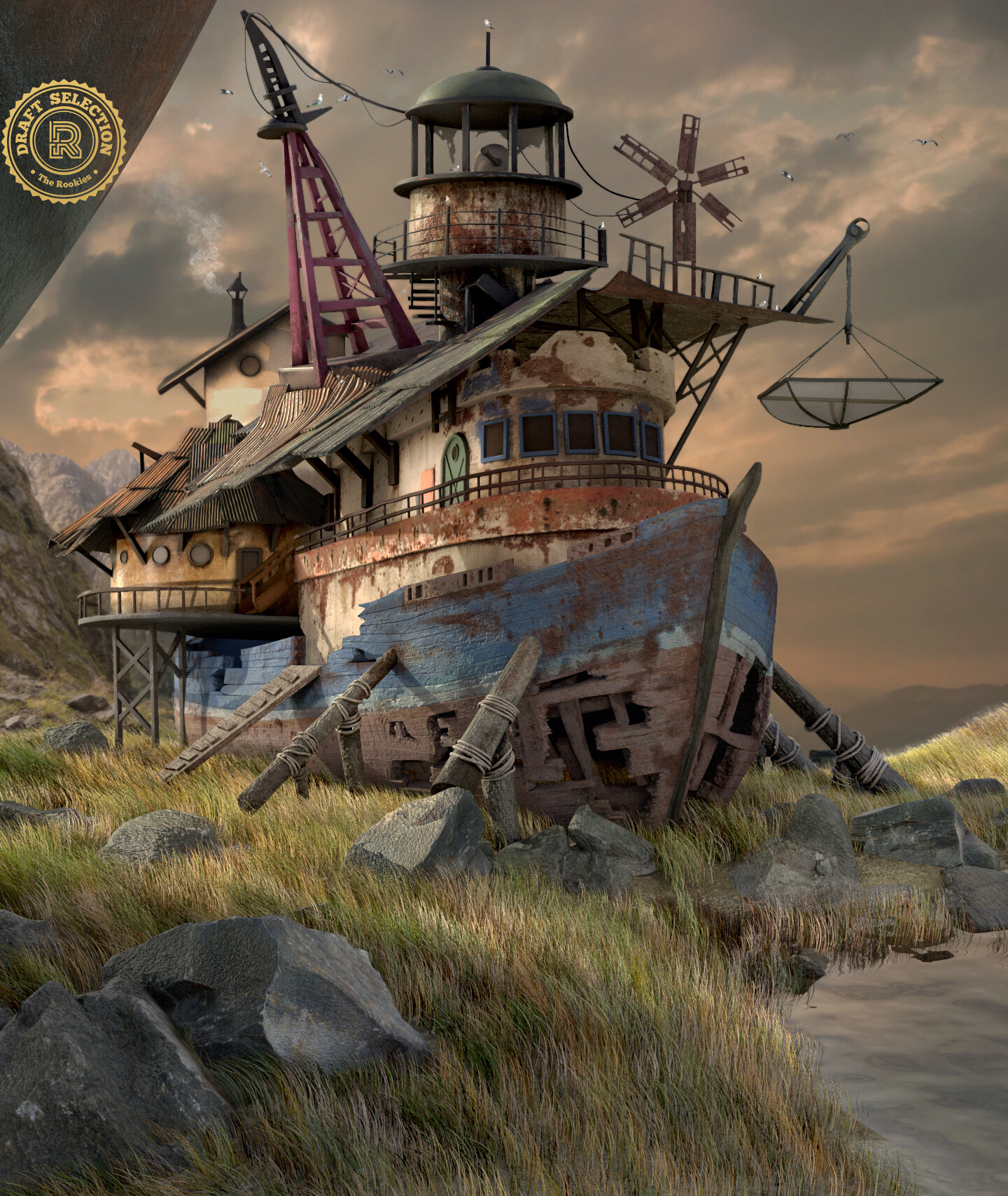 ArtStation - Captain Gull - Think Tank Foundation Final Project