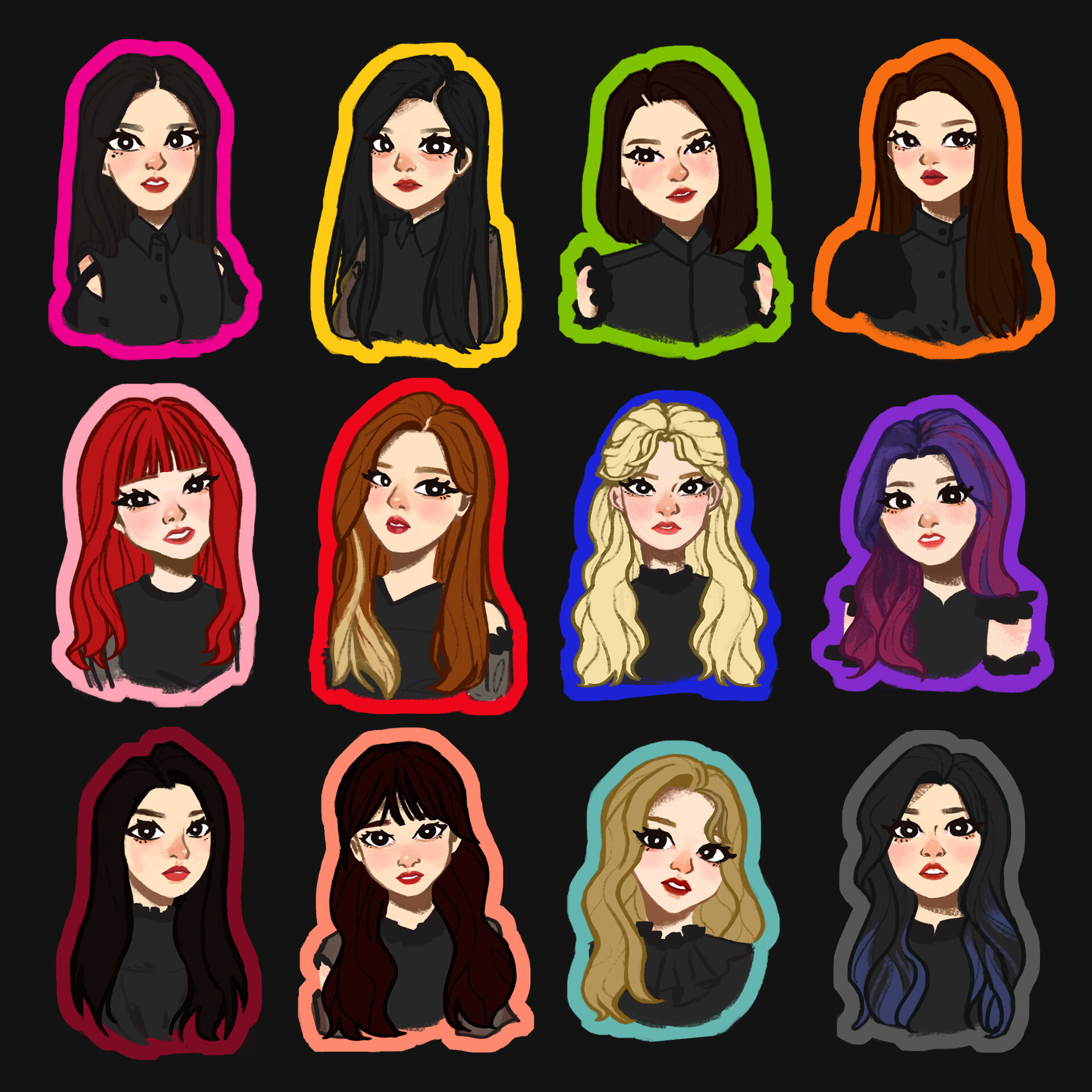 ArtStation - LOONA Headshots