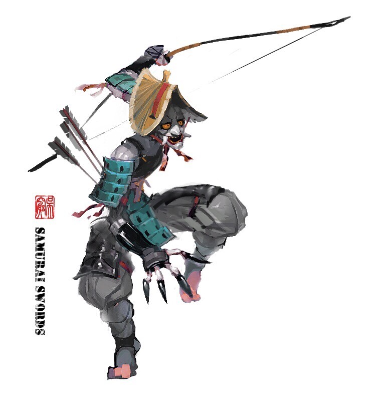 ArtStation - Concept art for Samurai game