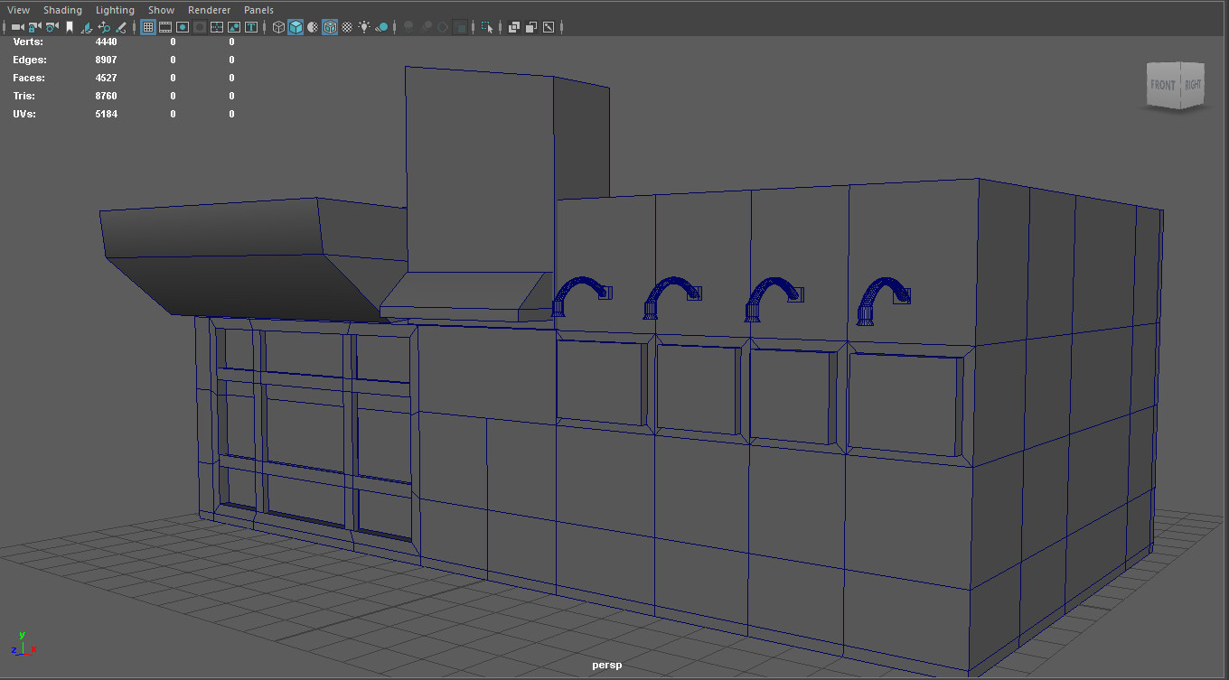 ArtStation - 3D Shop modeled in Maya