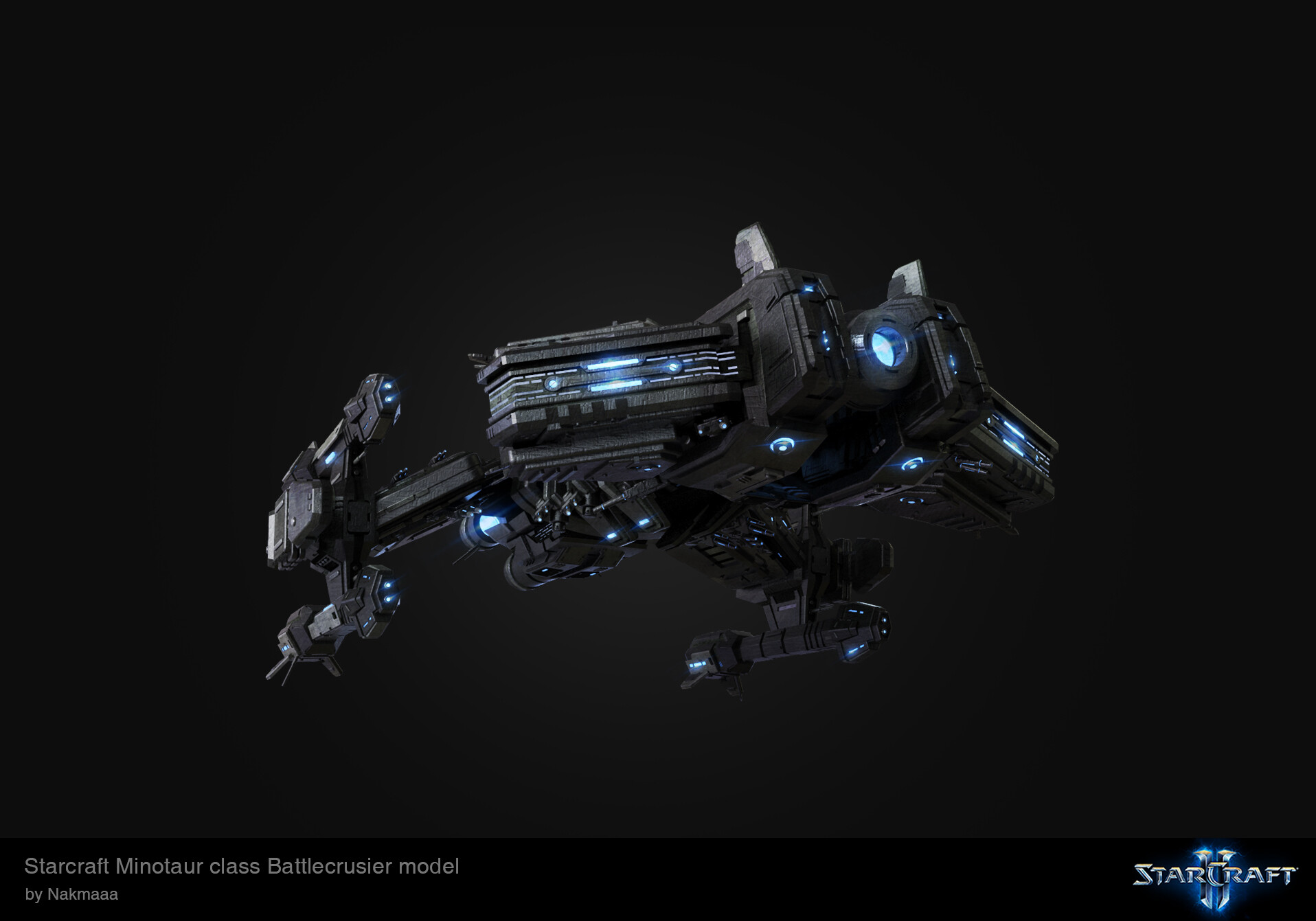 ArtStation - Starcraft Minotaur class Battlecrusier (cinematic version)