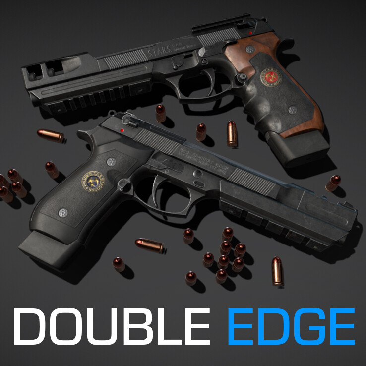 ArtStation - "Double Edge" (Beretta Elite)