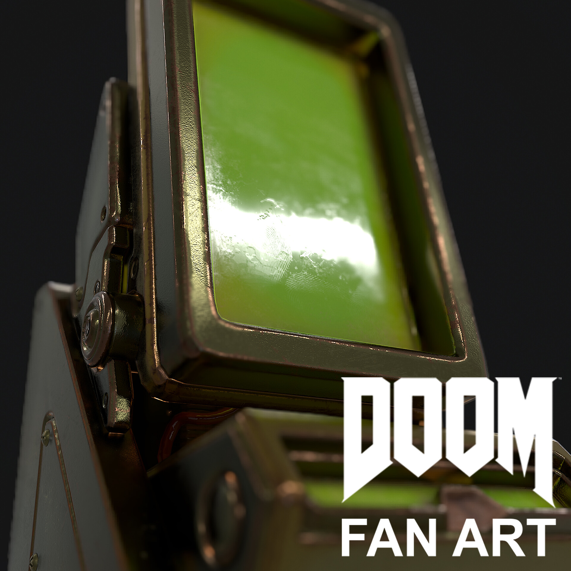 ArtStation - Doom - Eye Scanner - Doom Fan Art (Concepty by Bryan Flynn)