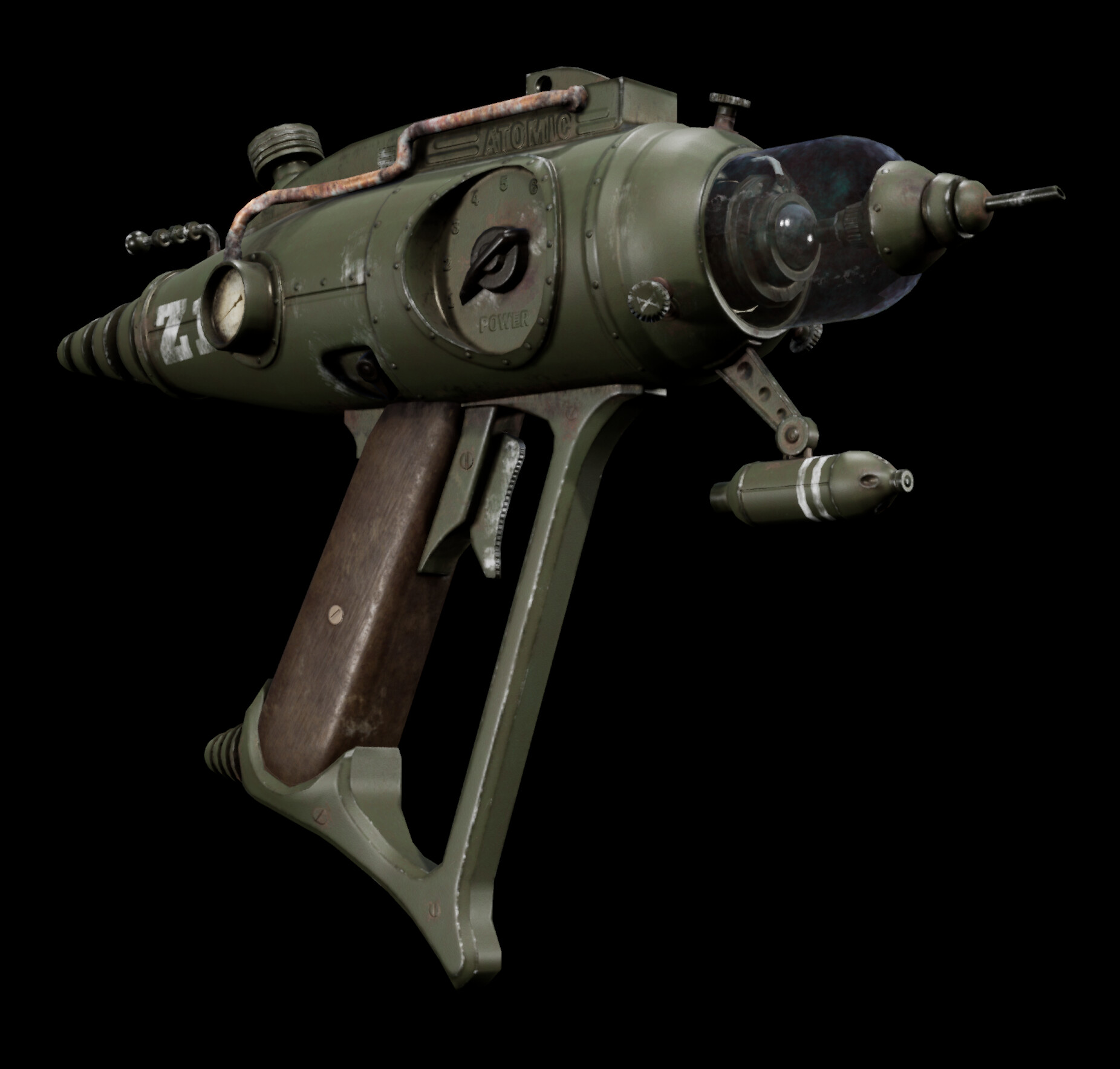 ArtStation - Steampunk Atomic Raygun