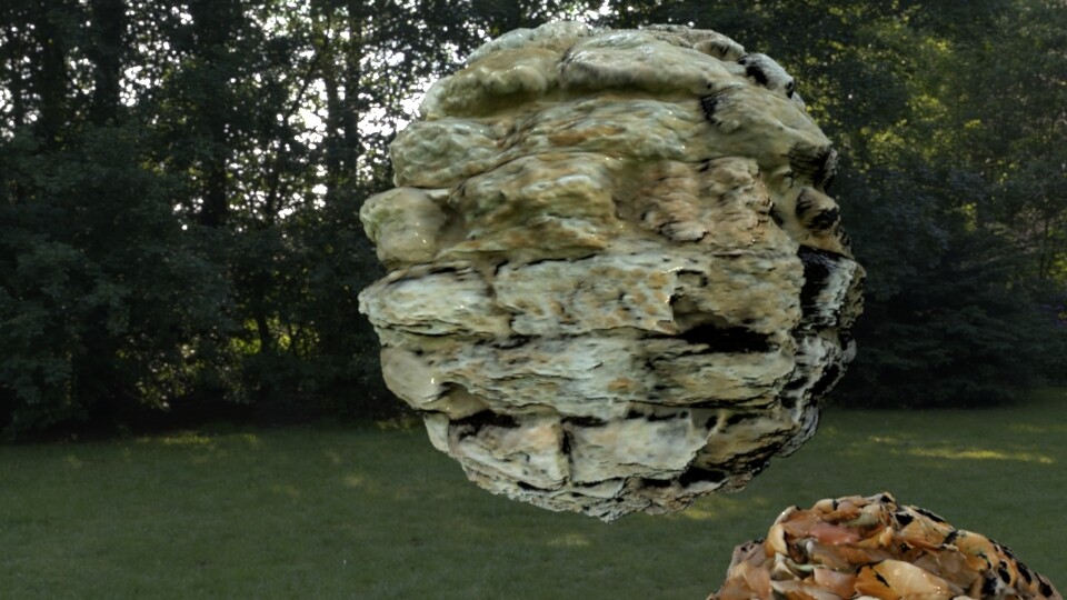 ArtStation - Práctica - Displacement - IBL - Sun & Sky