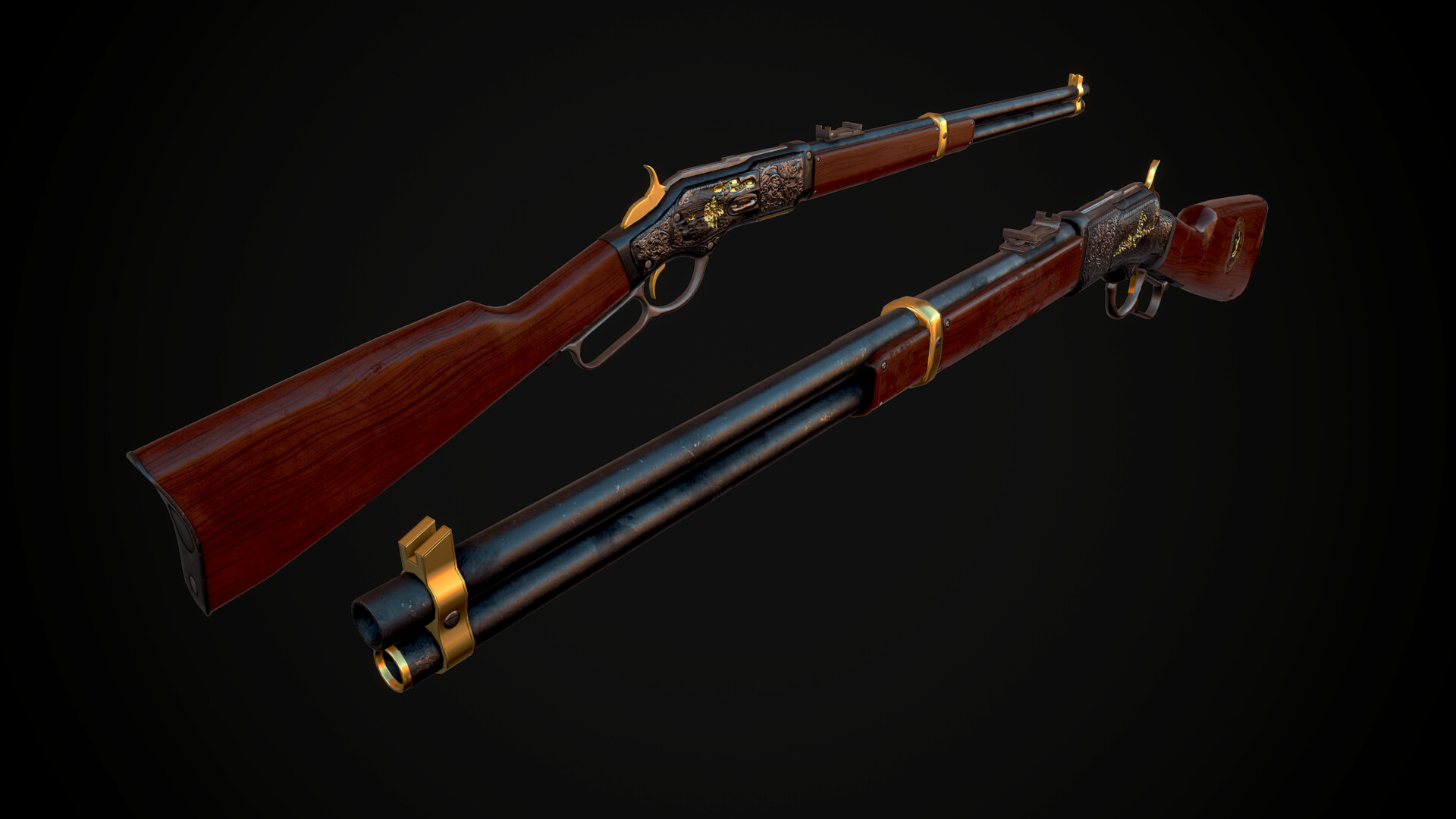 ArtStation - Winchester Rifle (John Wayne VIP)