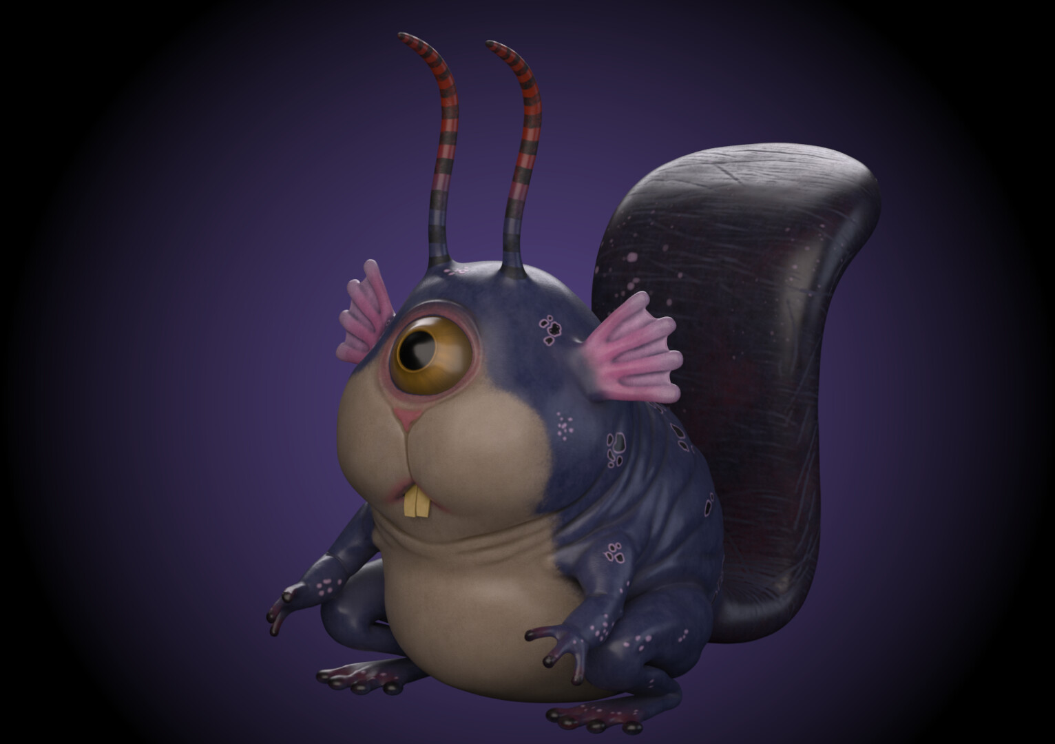 ArtStation - Amphibious One Eyed Squirrel