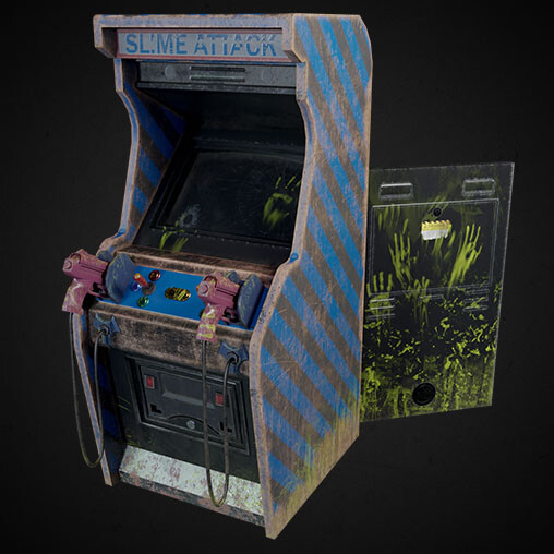 ArtStation - -Slime Attack- Arcade Machine