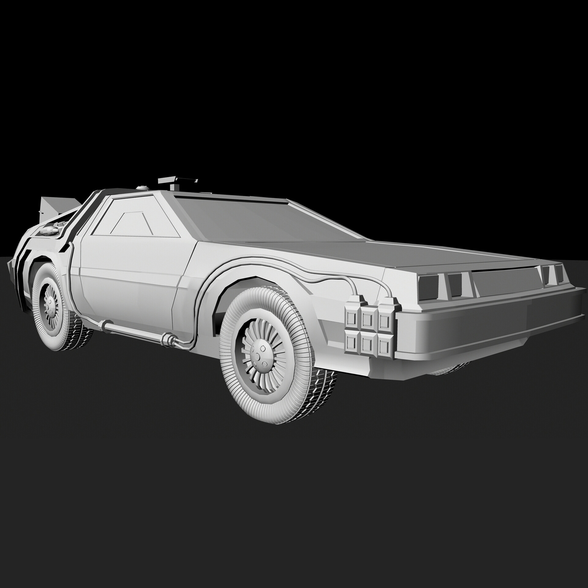 ArtStation - 3D Time Machine Car