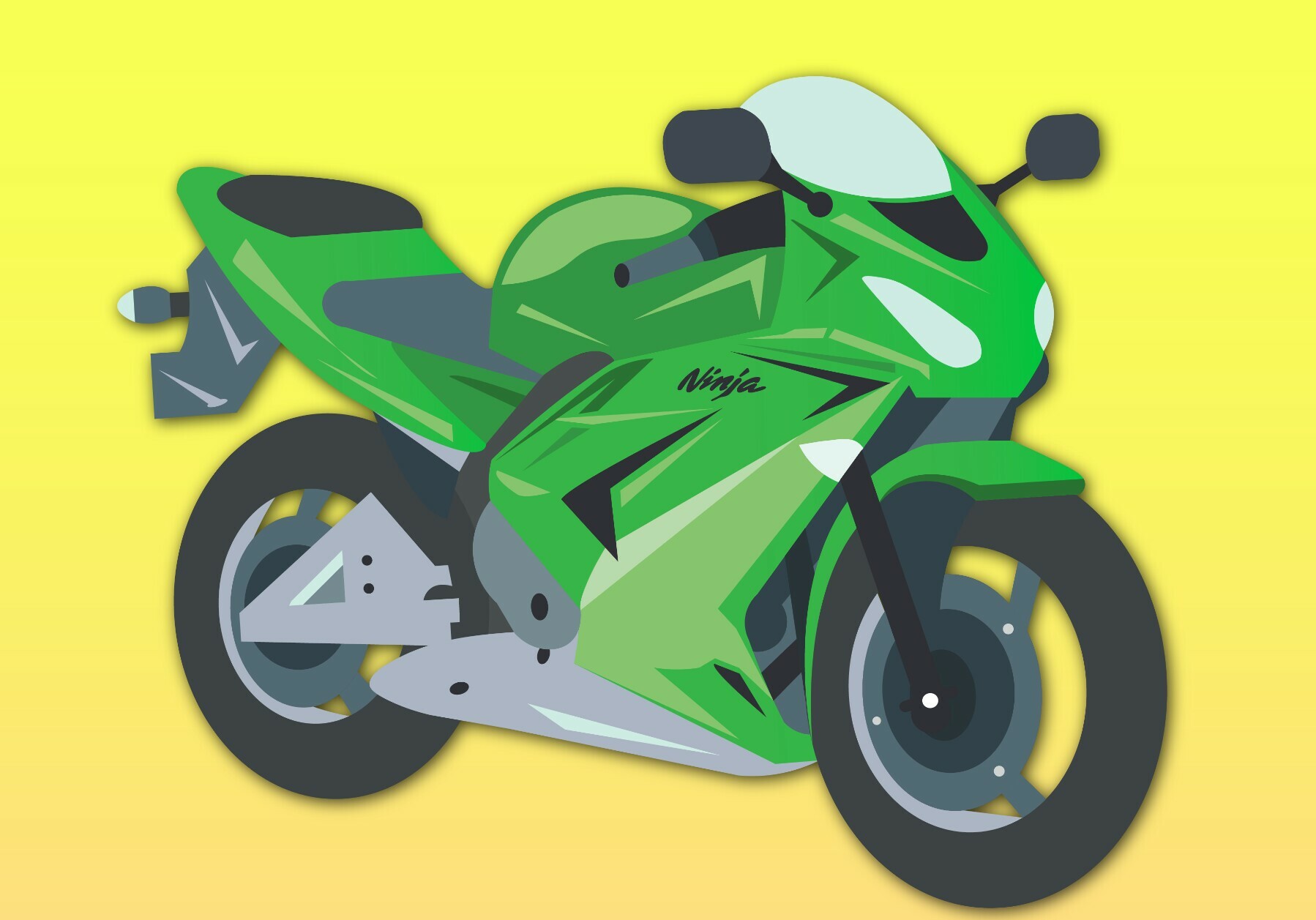 ArtStation - Ninja Bike Illustration