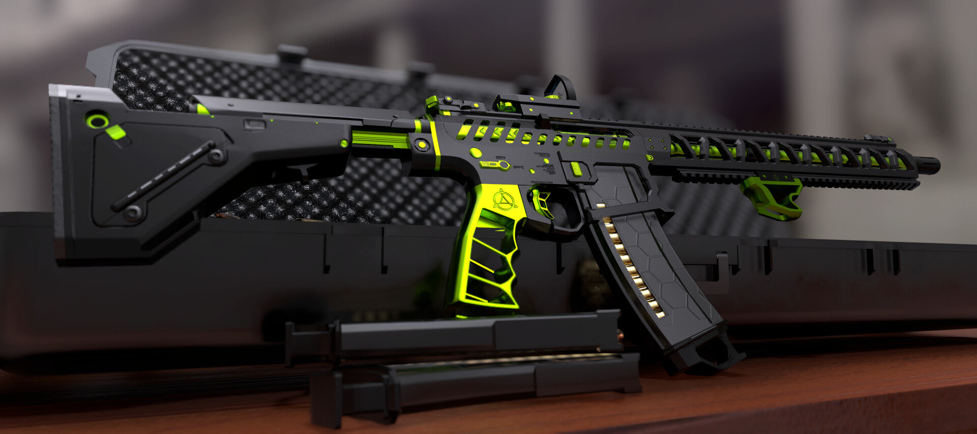 ArtStation - F-1 Skeleton AR-15