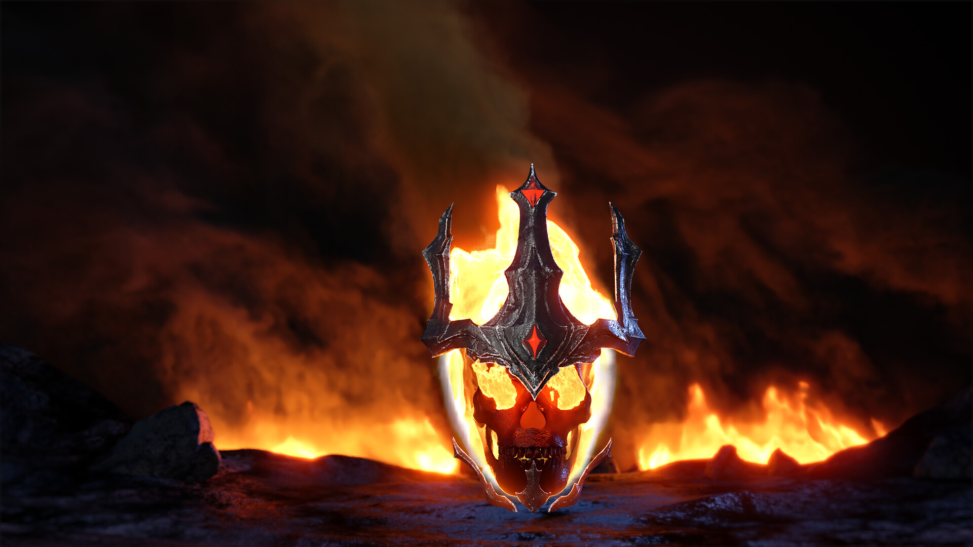 ArtStation - Fire Head | Personal Project