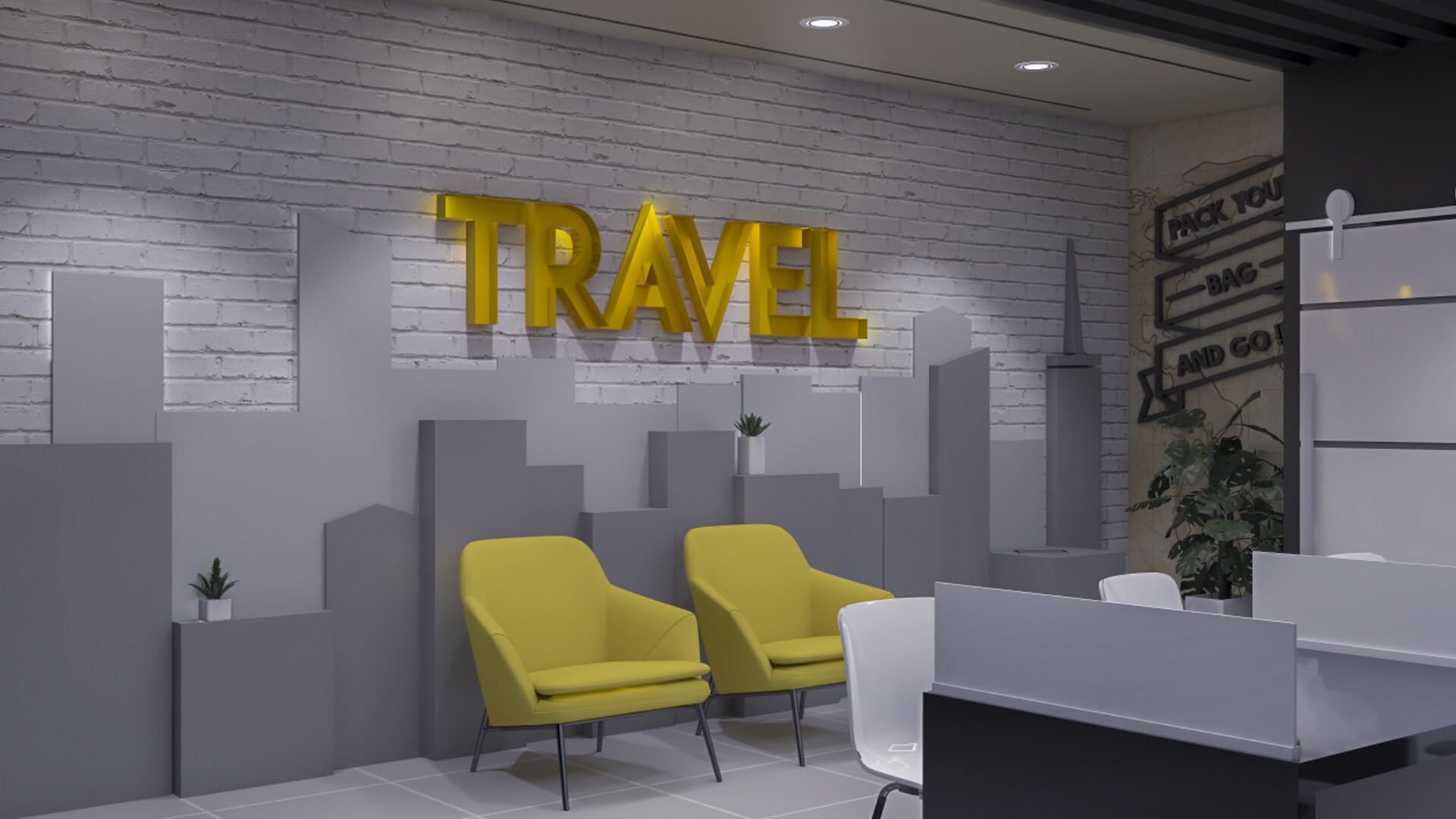 ArtStation - Isel Travel Interior design