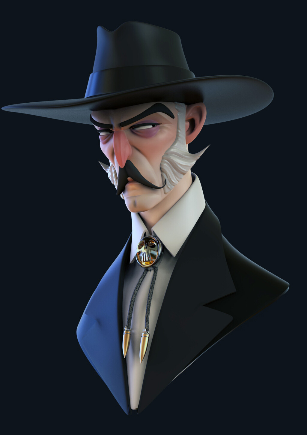 ArtStation - Lee Van Cleef, from 'The Good, The Bad, & The Ugly