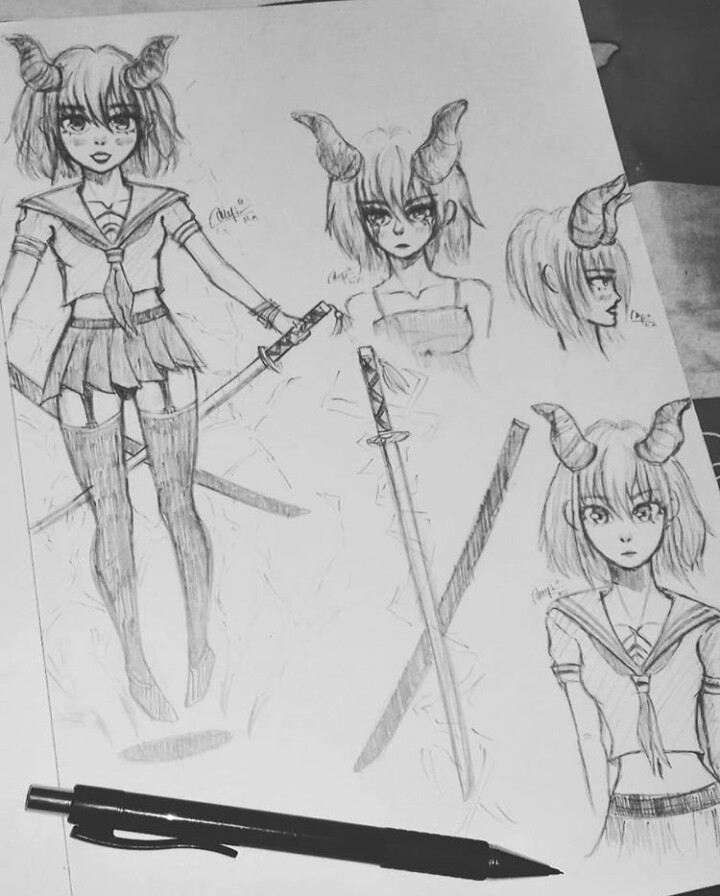 ArtStation - Demon Girl (OC)