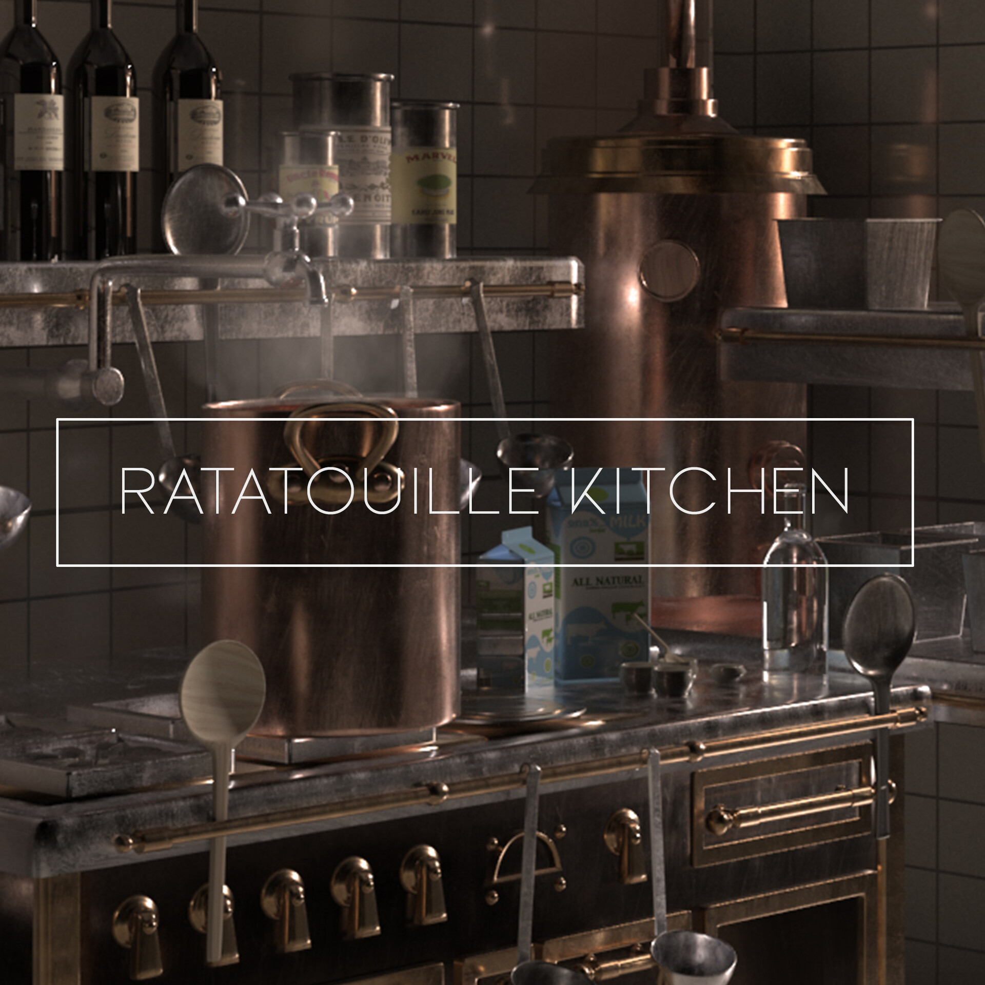 ArtStation - Ratatouilles Kitchen