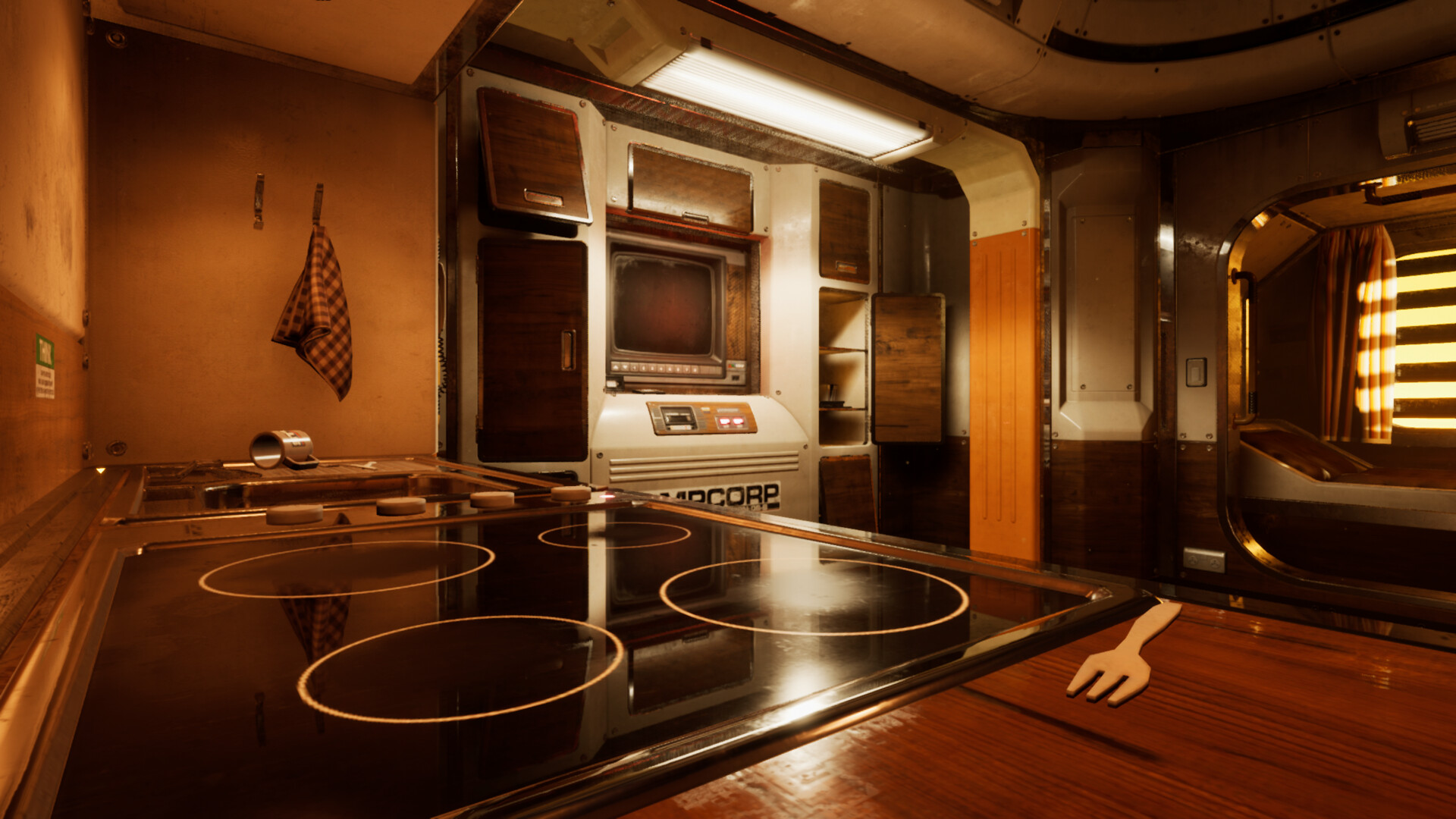 ArtStation - UE4 Relighting: Liam Tart's Sci-Fi Bunk (Wolfenstein 2 Venus Base Lighting Study)