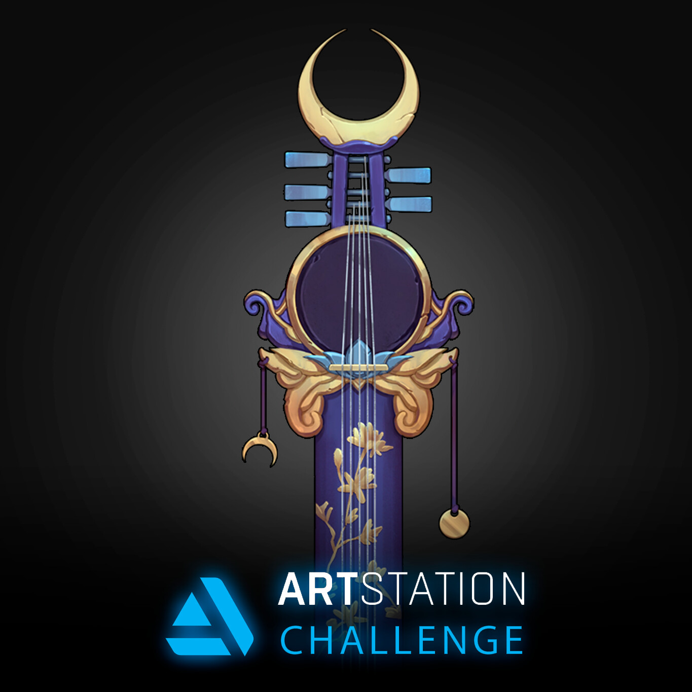 ArtStation - Magic Instruments 03 - Tsukuyomi Tonkori