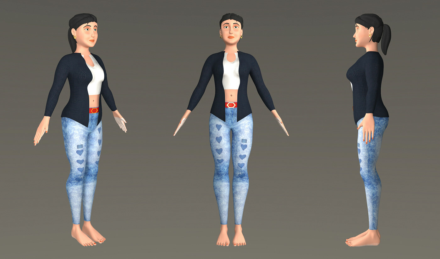 ArtStation - Lady Cartoon