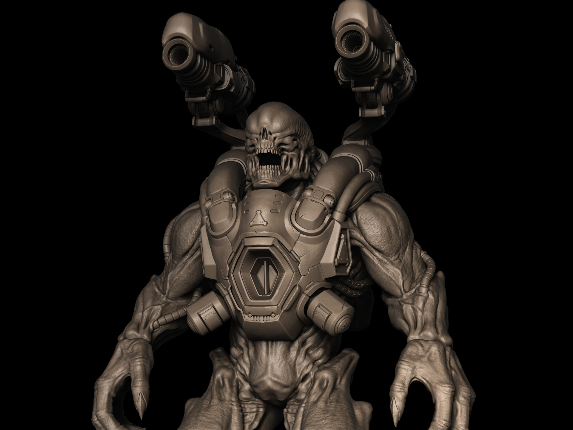 ArtStation - DOOM FAN ART [Hell knight + Revenant armor]