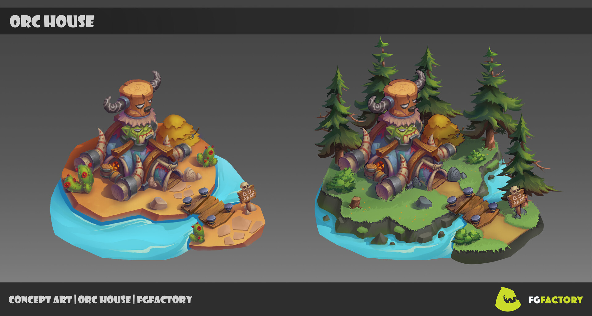 ArtStation - Orc house