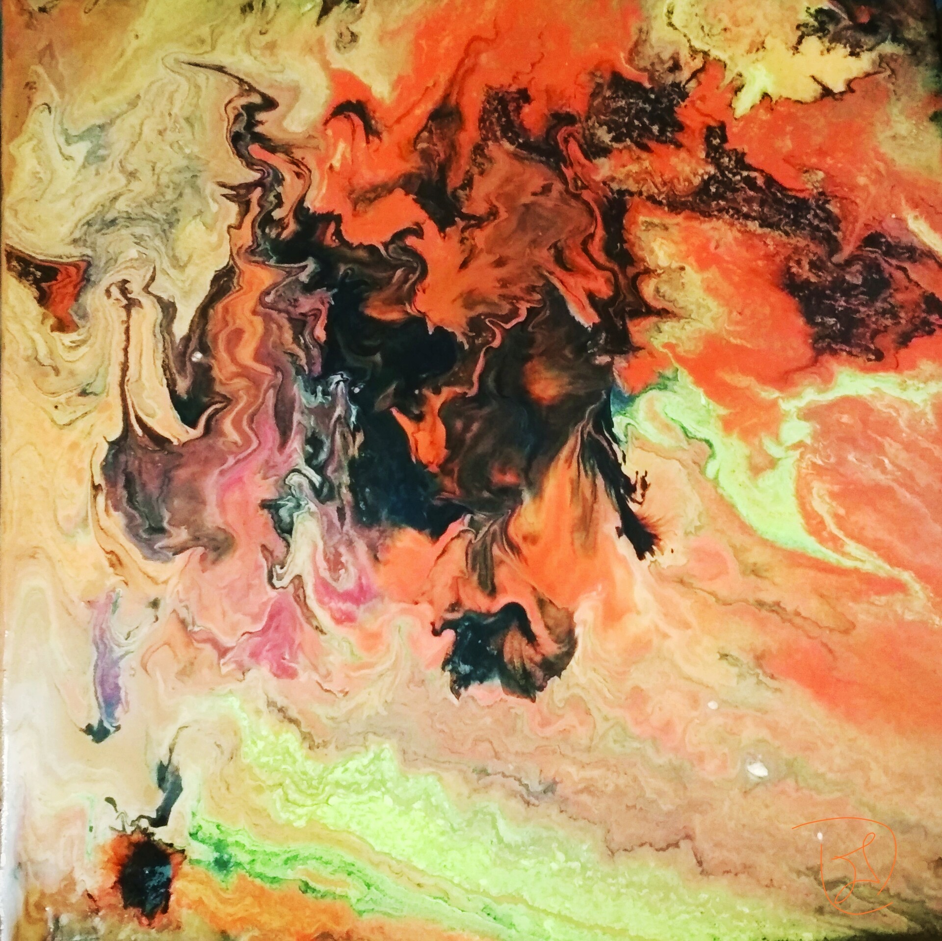 ArtStation - acrelic pouring