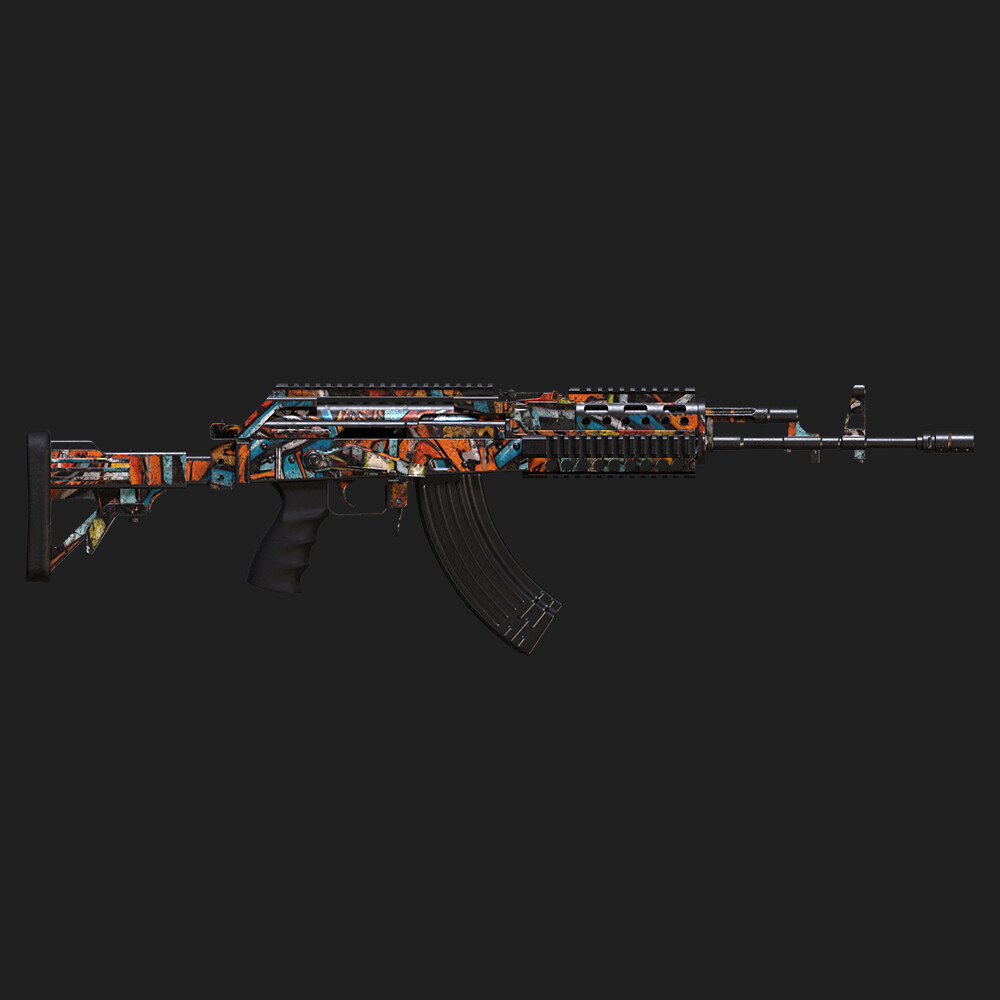 ArtStation - Beryl M762 PUBG - 'Vandalism' skin concept