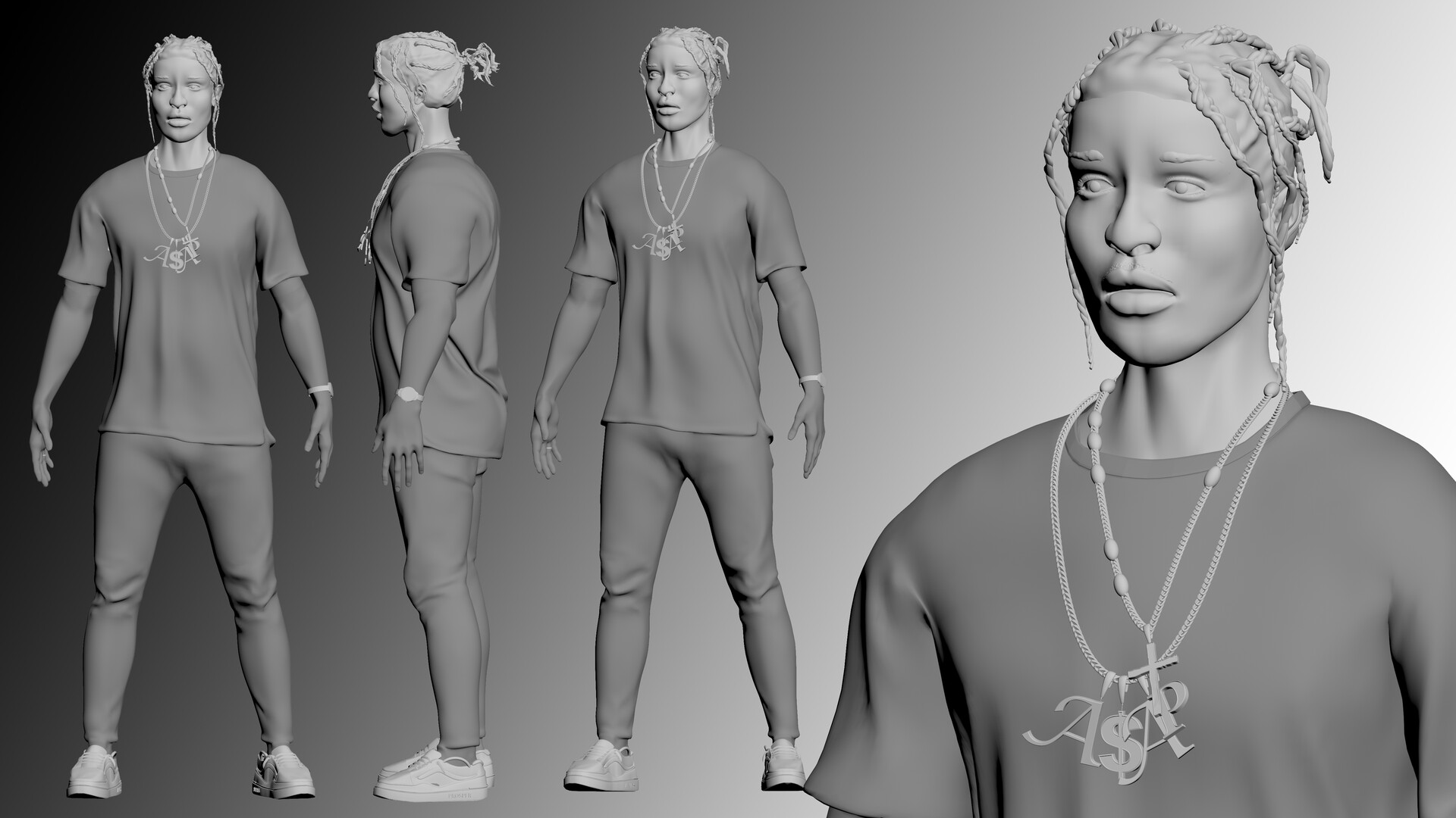 ArtStation - ASAP Rocky Model in 3D