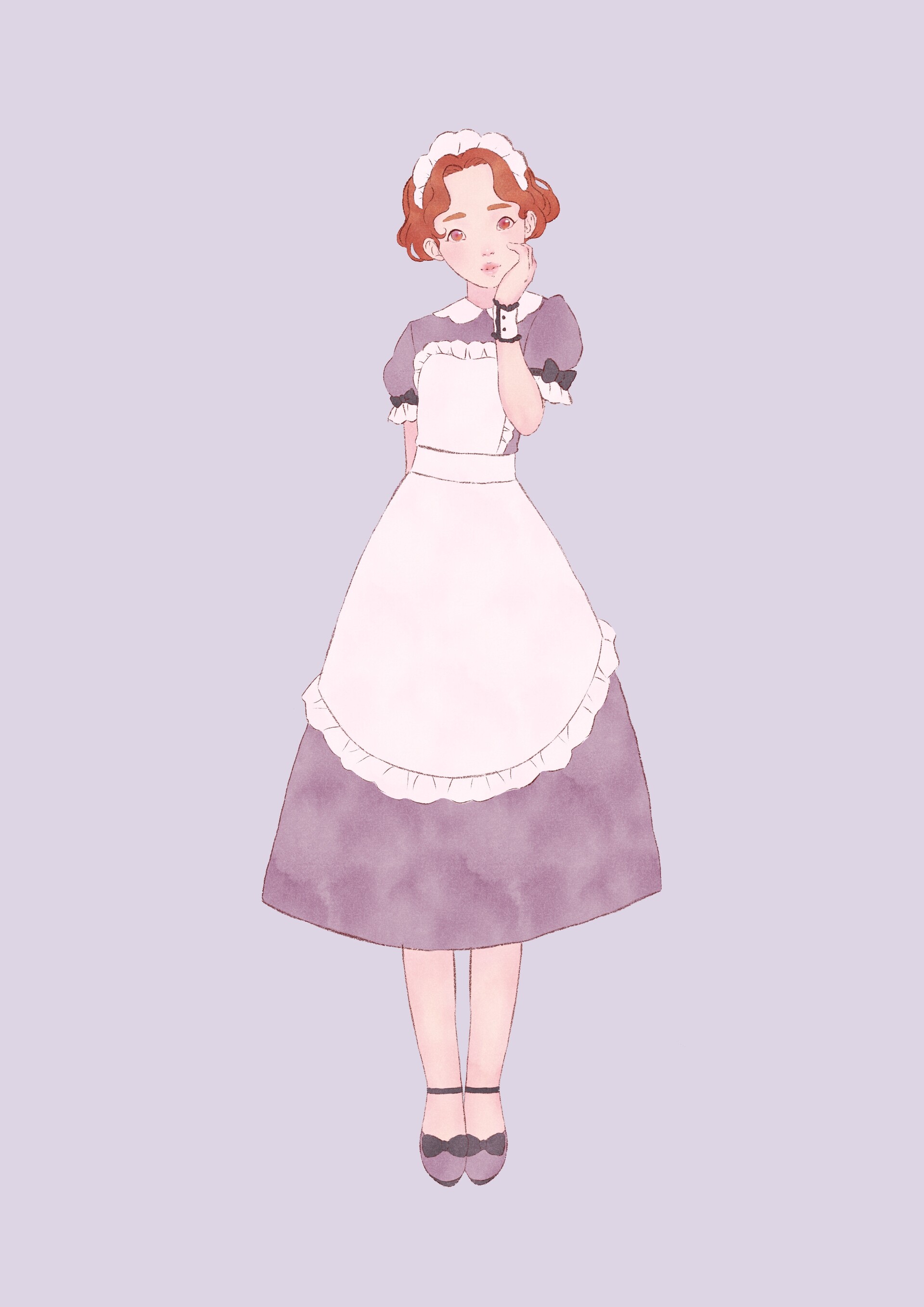 ArtStation - Purple maid