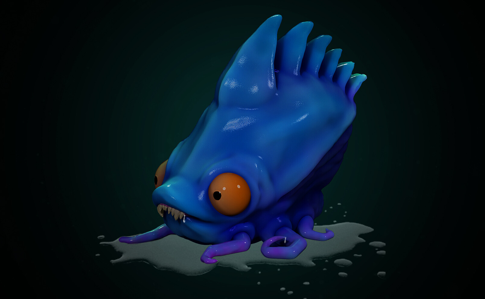 ArtStation - Aquatic Creature (Chibi)