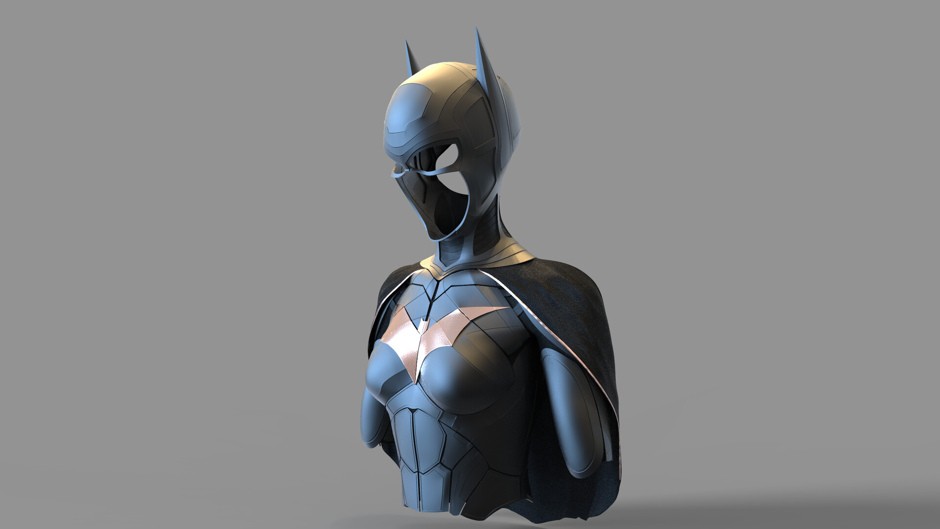 ArtStation - Batsuit Bust, Matthieu Mignot