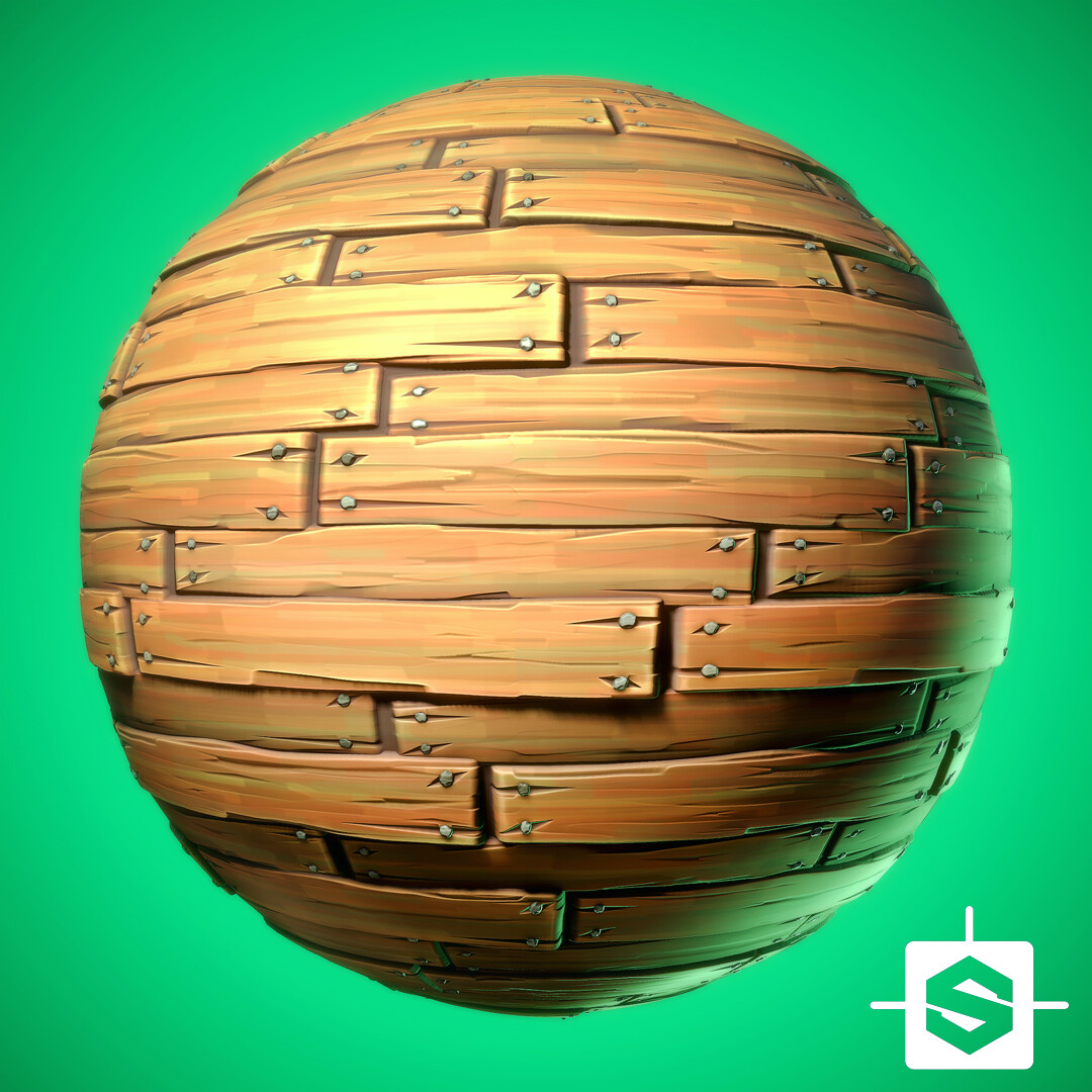 ArtStation - Stylized Substance - Wooden Planks