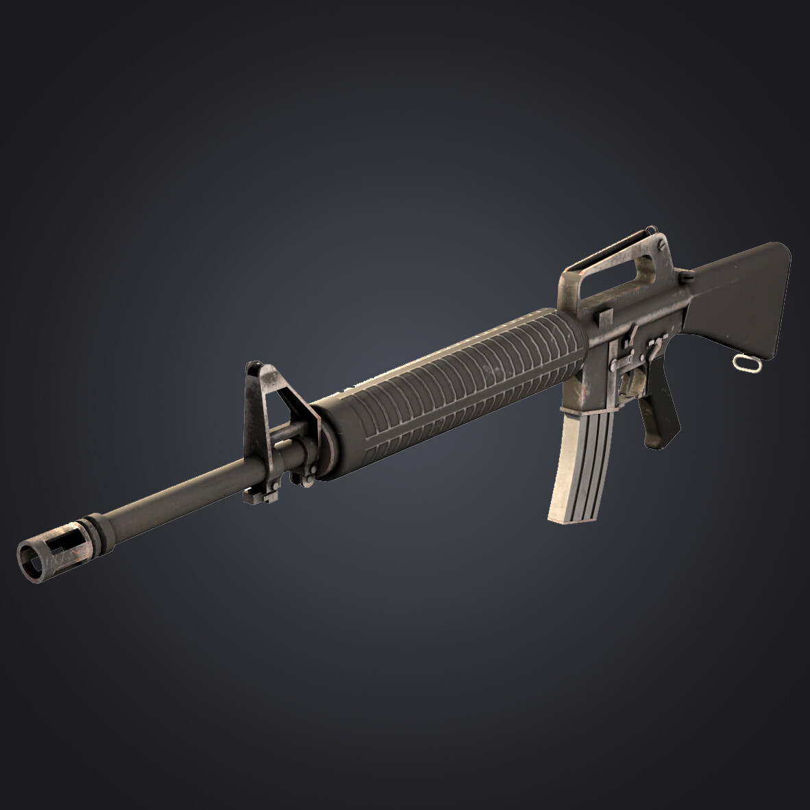 ArtStation - M16 Rifle Low Poly