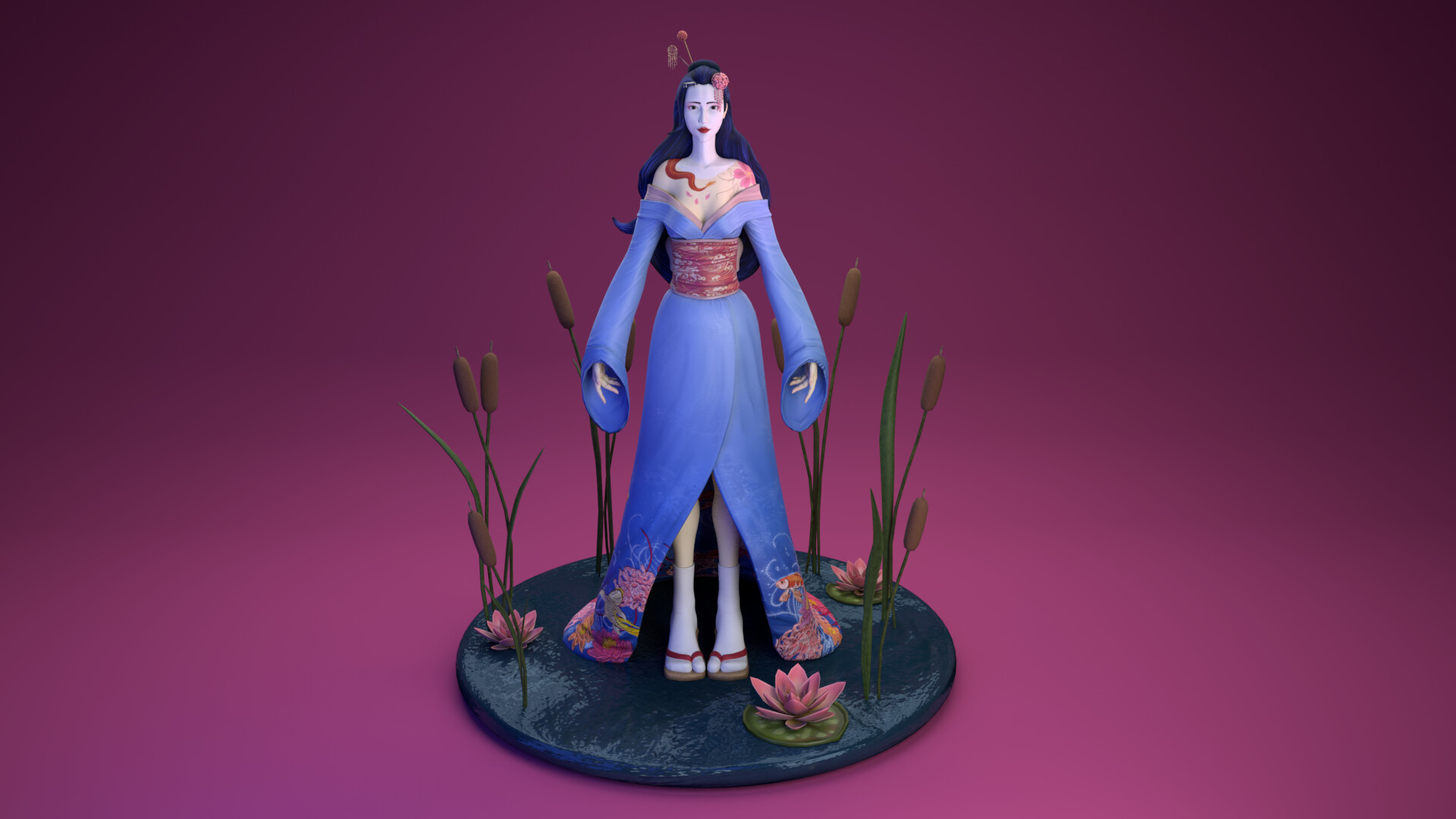 ArtStation - Geisha 3D Model