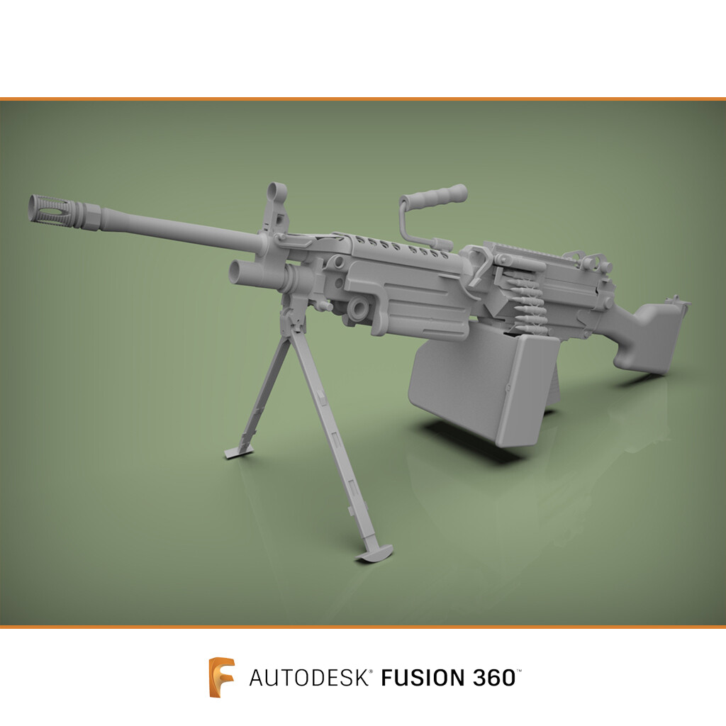 ArtStation - M249 SAW