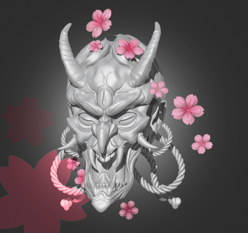 ArtStation - Japanese mask