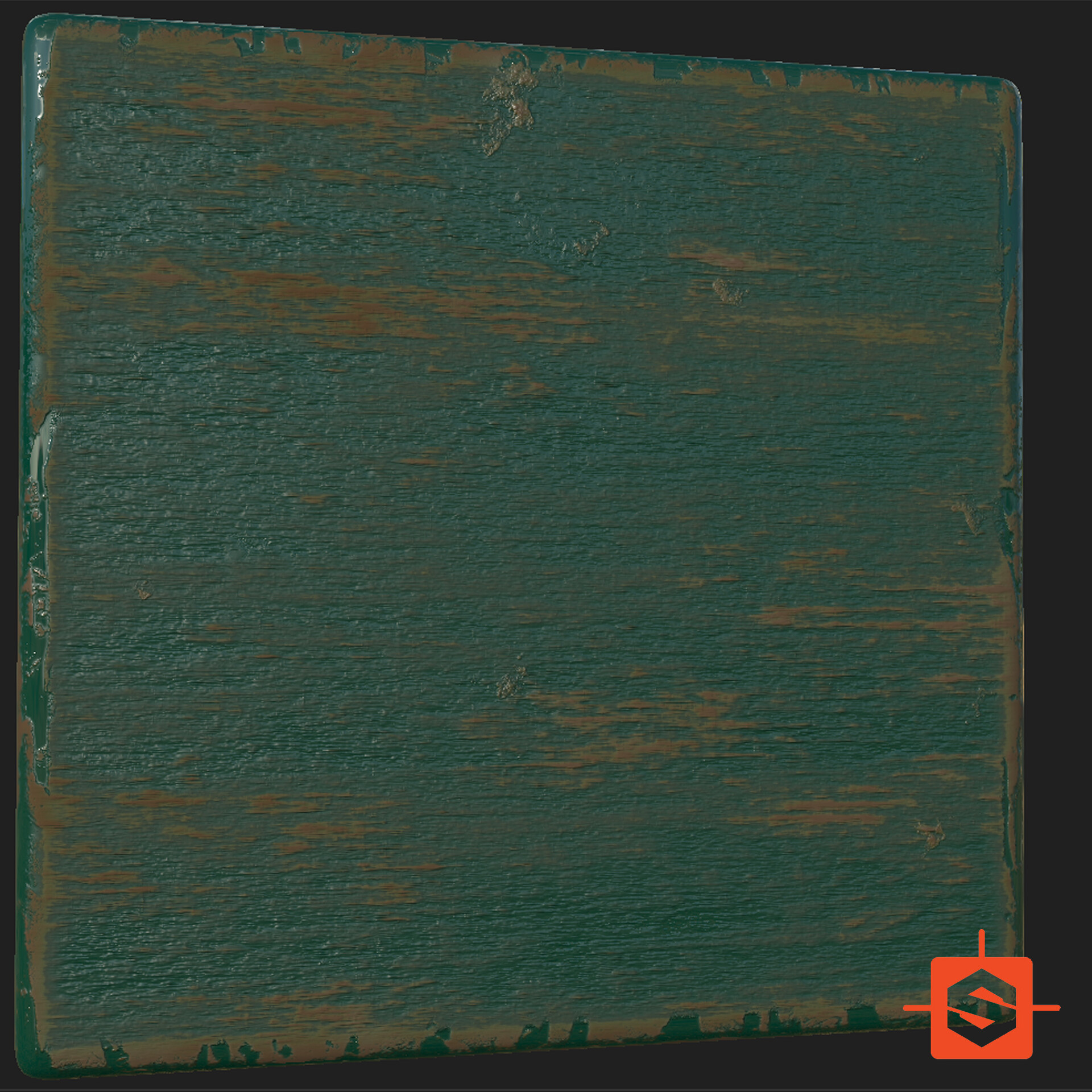 ArtStation - Painted Aged Wood